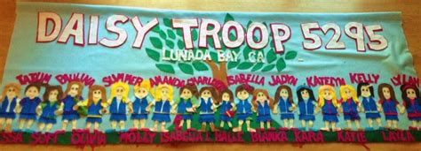 Troop Banner With Personalized Troop Girls Scouts Parade Parade