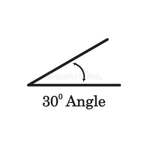 30 Degree Angle Stock Illustrations 206 30 Degree Angle Stock