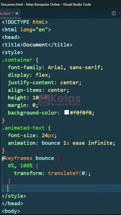 Coding Html Dan Css Animationtext Youtube