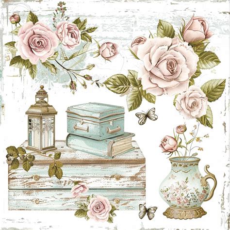 Premium Vector Shabby Chic Clip Art Stylize 125