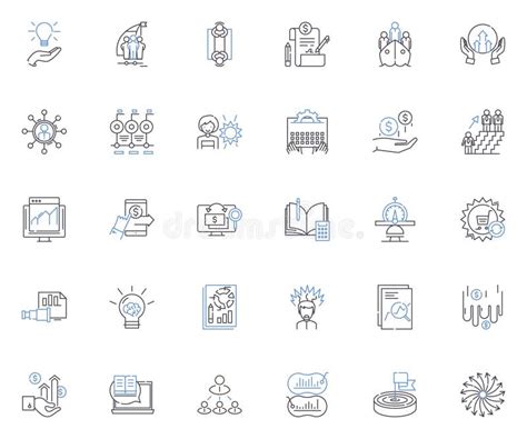 Dedication And Commitment Line Icons Collection Loyalty Persistence Tenacity Devotion