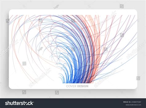 Design Template Curved Lines Perspective Effect Stock Vector Royalty Free 2190475587