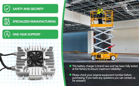 Upgraded 24v 25a Scissor Lift Charger Hb600 24b For Jlg