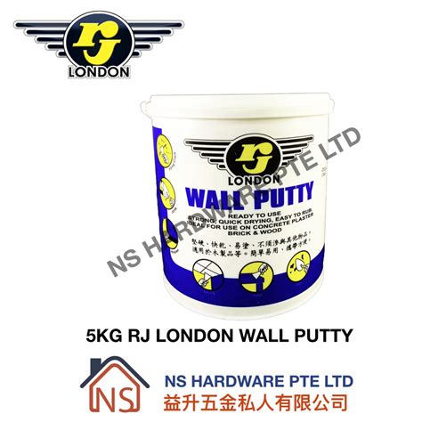 Rj London Wall Putty 5kg White Shopee Singapore