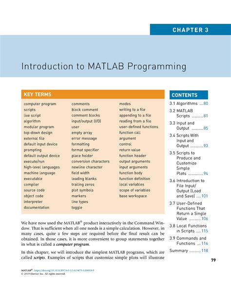 Chapter 3 Introduction To Matlab Programming 2019 Matlab Chapter 3 Introduction To Matlab
