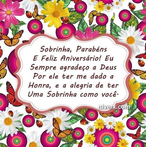 Feliz Aniversário Para Sobrinha C45 Imagem 4 Mensagem De Aniversário