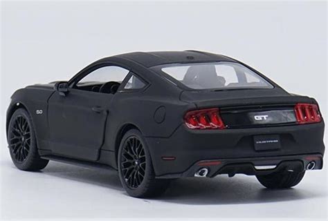Diecast 2015 Ford Mustang Gt Model 1 24 Matte Black By Welly [vb1a313]