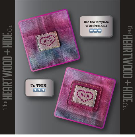 Individual Badge Backing Template For Sew On Tags A Heartwood Hide