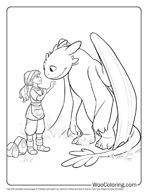 Toothless And Light Fury Coloring Pages 2025
