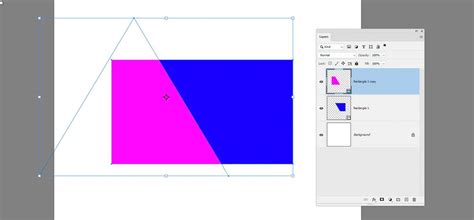 solved split rectangle into two equal shapes at diagonal adobe