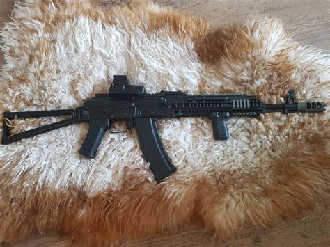Upgraded my cyma cm040 with A b-30 replica rail yesterday : r/airsoft