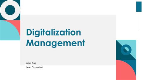 Digitalization Management Ppt Presentation St Ai