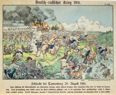 The Battle Of Tannenberg 24th August 1914 By German School