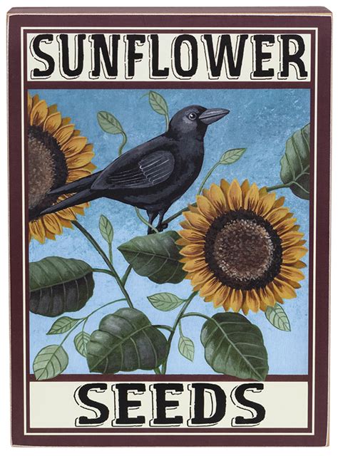 Sunflower Seeds Box Sign
