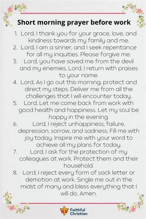 7 Powerful Morning Prayers Before Work With Bible Verses