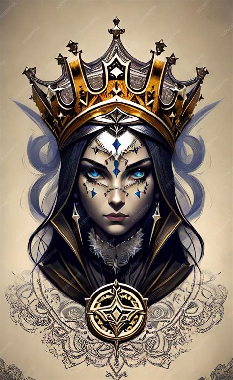 Premium Photo Vector Crown Fantasy