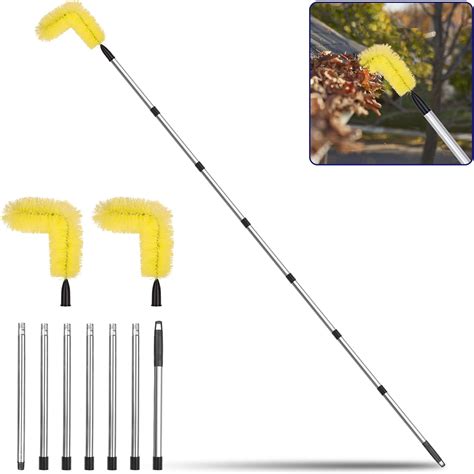 Pearwow Gutter Cleaning Brushextendable 95ft Guard Cleaner Tool With