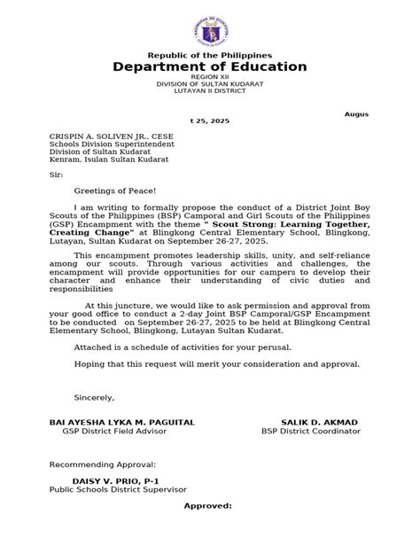 Bsp Gsp Camporal 2025 Proposal Pdf Girl Guiding And Girl Scouting