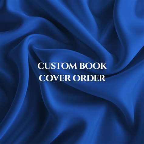 Custom Book Cover Order Etsy