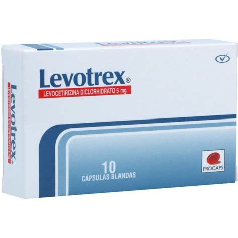 Levotrex 5 Mg 10 Cápsulas Desde 109050