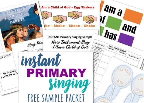 Book Of Mormon Primary Program Outlines Primary Singing
