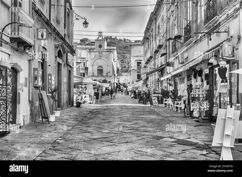 Tropea Italy July 2 View Over The Town Of Tropea A Seaside Resort Located On The Gulf Of