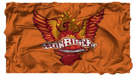 Sunrisers Hyderabad Srh Flag Waves With Realistic Bump Texture Flag
