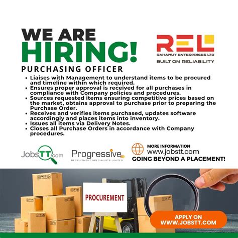 Rahamut Enterprises Limited Rel Is Hiring A Purchasing Officer Apply Here T Ly W5iup