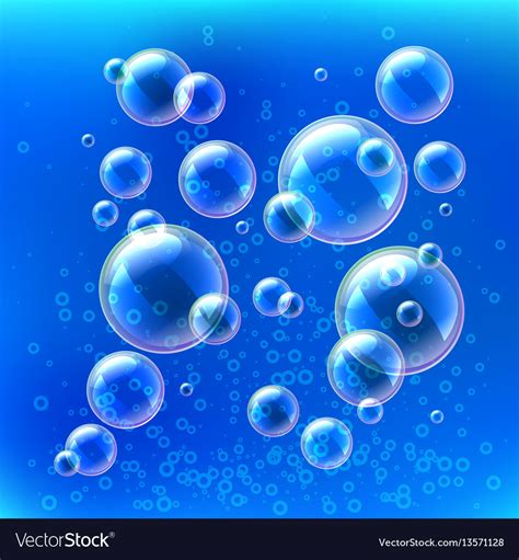 Soap Water Bubbles Royalty Free Vector Image Vectorstock