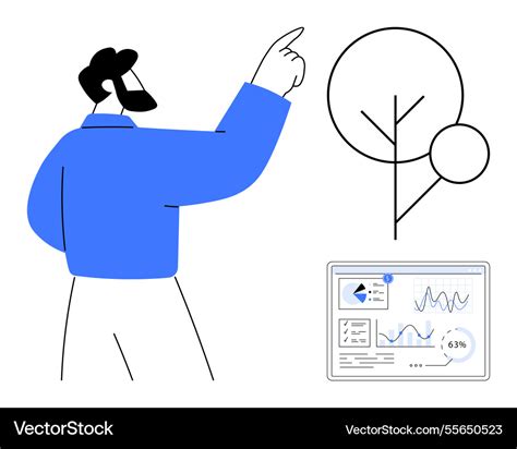 Data Driven Decision Making Highlighted By Vector Image