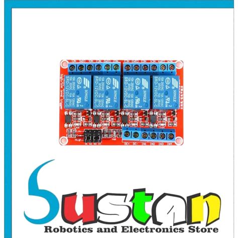 Jual RELAY MODULE 4 CHANNEL 12V SUPPORTS HIGH AND LOW TRIGGER OPTOCOUPLER Shopee Indonesia