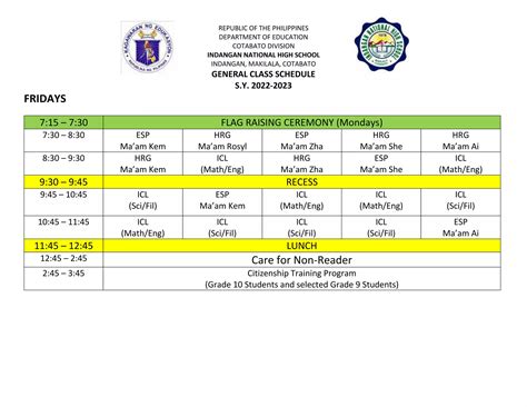 Class Sched Finaldocx