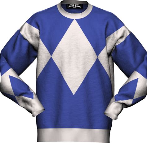 Blue Ranger Mighty Morphin Power Rangers Knitted Sweater