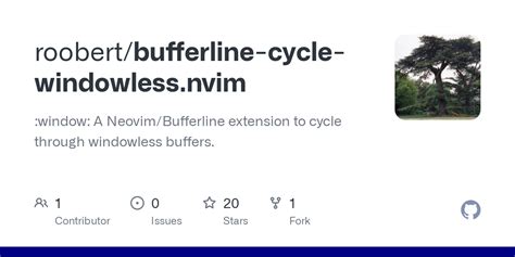 Github Roobertbufferline Cycle Windowlessnvim Window A Neovim