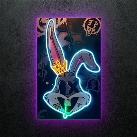 Exclusive Bugs Neon Art Mafia Custom Led Resin Art