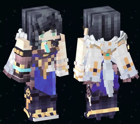 Figura Mod Genshin Impact Yelan Minecraft Texture Pack