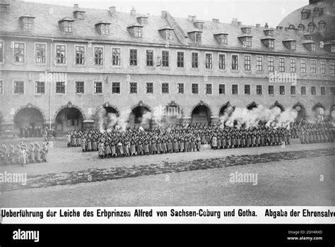 The Coffin Of Hereditary Prince Alfred Of Saxe Coburg And Gotha Was
