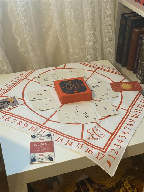 Made A Custom Illimat Board And Turner To Go With My Crane Wife