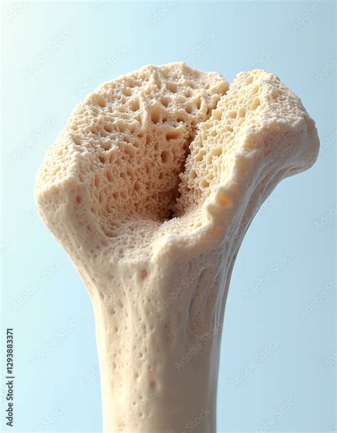 Detailed Close Up Of Cross Section Of Cancellous Bone Structure With
