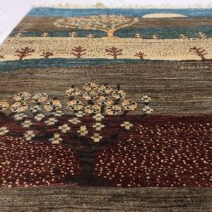 6x8 Ft Tree Gabbeh Rug Tree Of Life Persion Style Hand Knotted Gabbeh