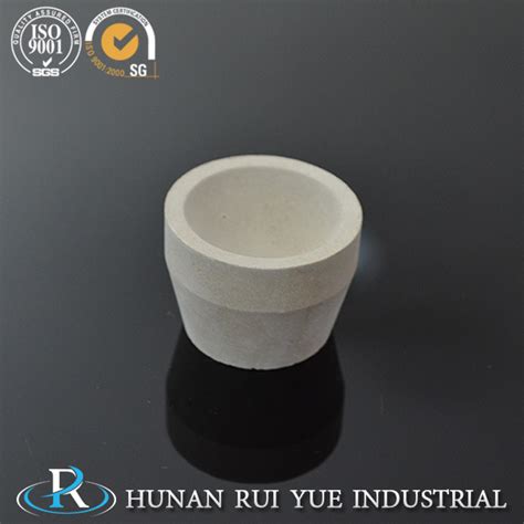 Magnesite Cupel Fire Assay Crucible For Gold Assaying Magnesia Cupel