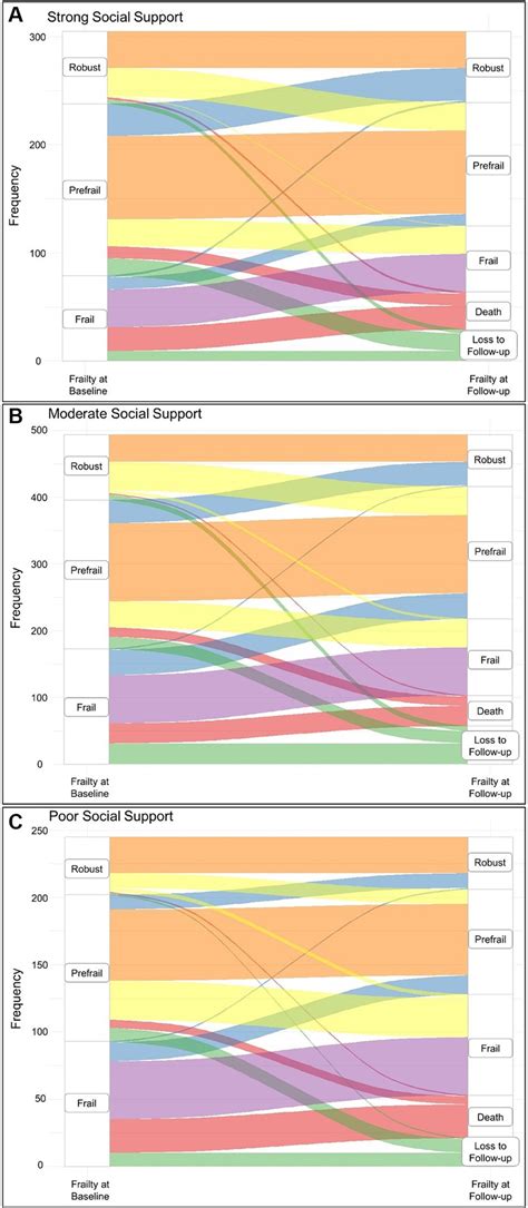 Sankey Diagram Showing The Frailty Transition Categories Over The Download Scientific Diagram