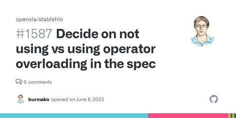 Decide On Not Using Vs Using Operator Overloading In The Spec · Issue