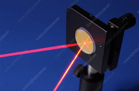 Laser Beam Reflection Stock Image C002 8386 Science Photo Library