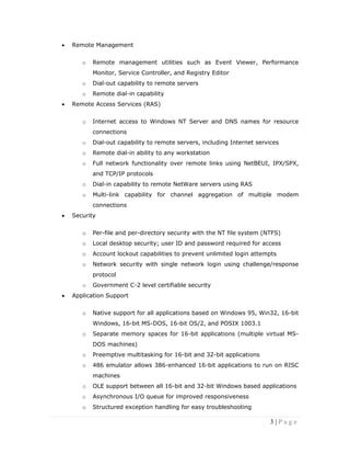 Microsoft Windows Nt PDF