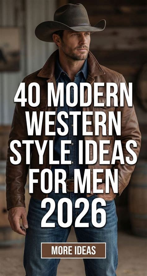 40 Modern Western Style Ideas For Men Western Outfits Men Country
