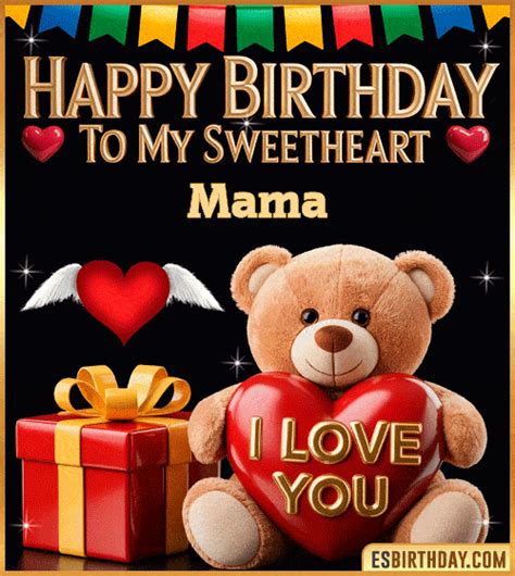 Happy Birthday Mama  🎂 Animated Images Wishes And Music 【27 S】