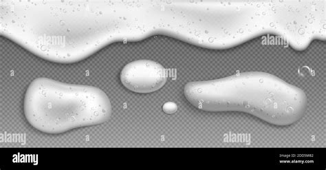 Soap Foam With Bubbles White Suds Of Detergent Cleaning Gel Or