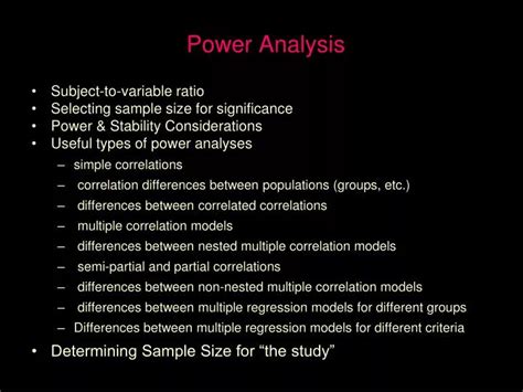 Ppt Power Analysis Powerpoint Presentation Free Download Id3871301