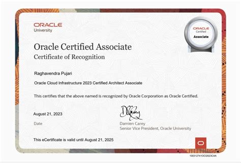 Oracle Oraclecertified Databasemanagement Techachievement Professionalgrowth